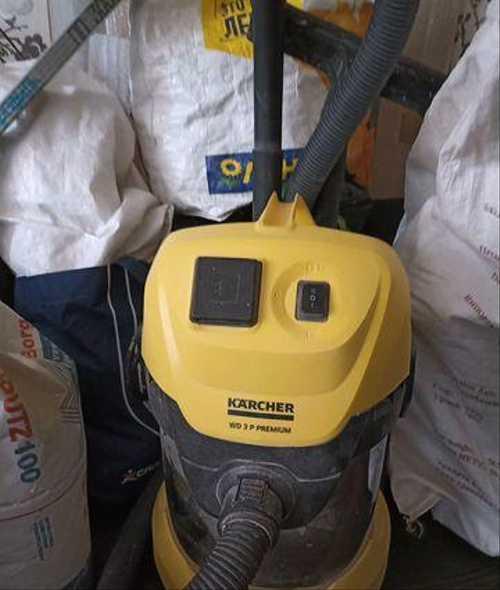 Профессиональный пылесос karcher WD 3 P, 1000 Вт