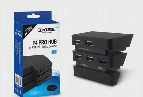 Разветвитель USB для Sony PS4 Pro Hub Dobe TP4-832