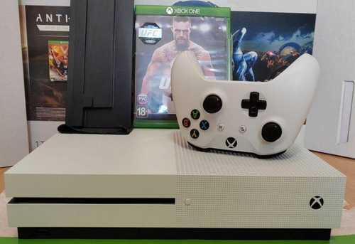 Xbox One S 1Tb+Игры+Подставка+Диск UFC3