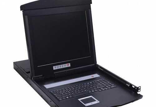 Консоль 1U 17" TFT, 1 порт KVM, Монитор, клавиатур