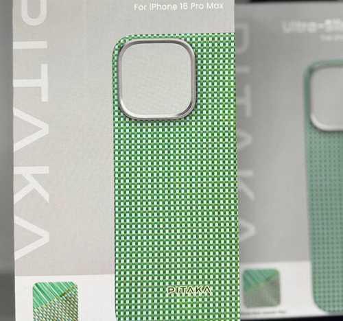 Чехол pitaka Forest Green iPhone 16 Pro max 6.9