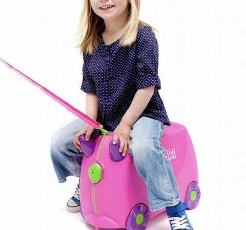 Чемодан детский Транки trunki розовый