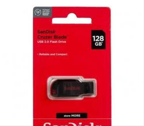 Флешка 128GB SanDisk Cruzer Blade (sdcz50-128G-B35