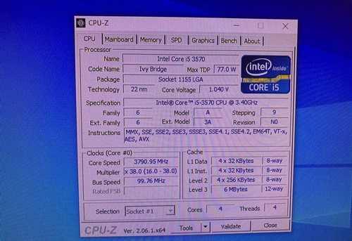 Процессор Intel core i5 3570