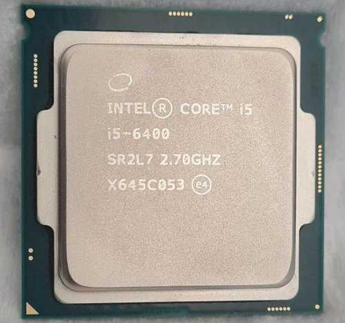 Процессор intel core i5-6400 2.70 GHZ