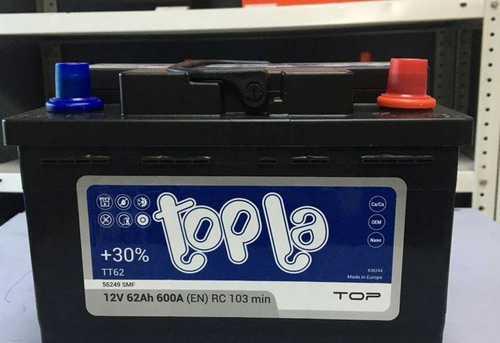 Аккумулятор 62Ah Topla низкий формат на ford, opel