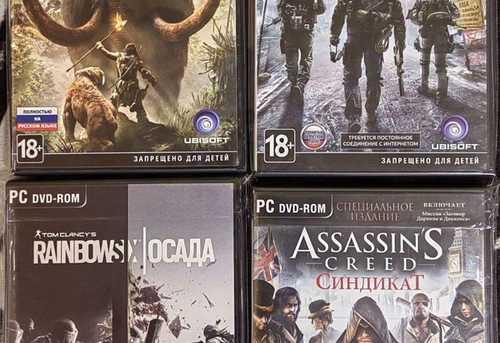 Диски Assassin's Creed Farcry Tom Clancy's для pc