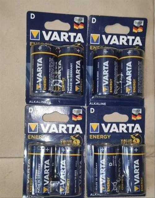 Батарейки Varta и Energizer MAX D LR20 1,5 В