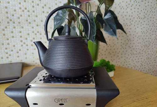 Заварочный чайник чугунный с подогревом