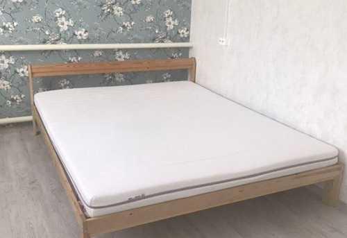 Кровать Нейден Икеа с матрасом Малфорс