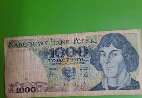 Купюра 1000 naradowy bank polski