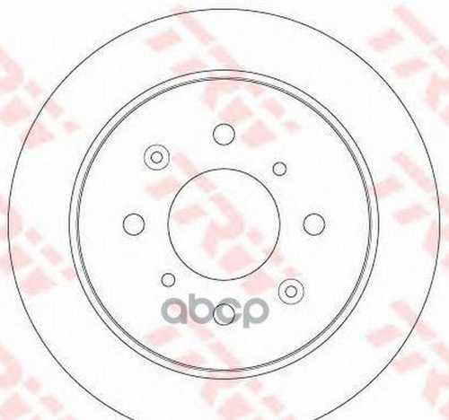 Диск тормозной задний honda Jazz 2008- /D239mm
