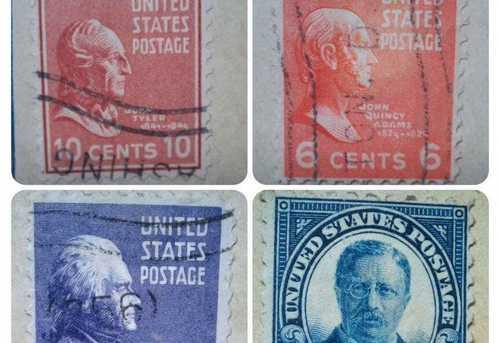 Коллекция старинных марок "Америка"