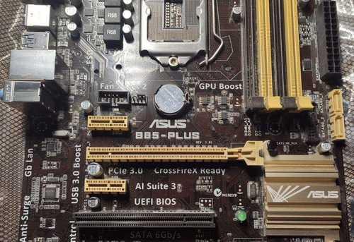 Плата asus LGA1150 B85 B85-plus 4xDDR3 2xPCI-Ex16