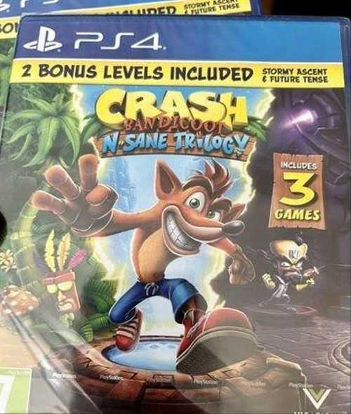 Игра для приставки ps4 ps5 Crash Bandicoot trilogy