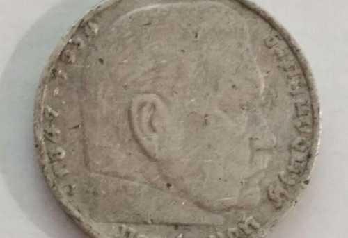 Монета серебро 1935г