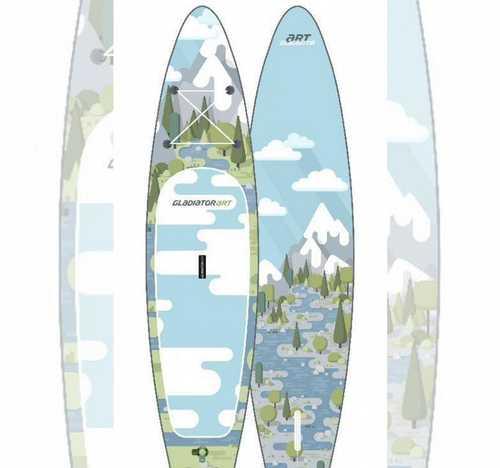 SUP Board gladiator ART 12.6 голубой