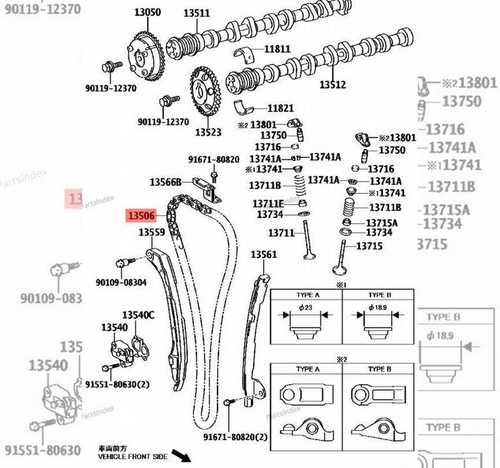 Цепь привода грм