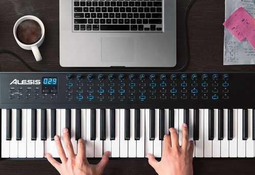 Миди клавиатура Alesis VI61 контроллер и пэды