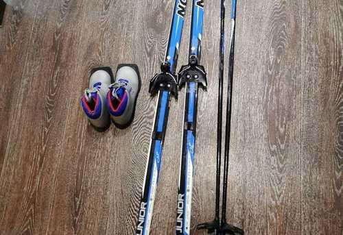 Лыжи nordway 150 с палками и ботинки nordway 31 р