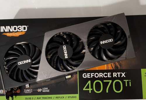 Видеокарта inno3d RTX 4070 ti X3 с Озон