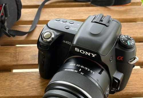 Зеркальный фотоаппарат Sony a450