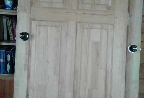 Дверь массив сосны для загородного дома Б/У
