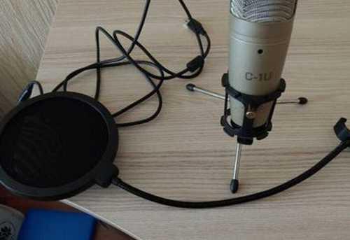 Студийный микрофон usb behringer c1u