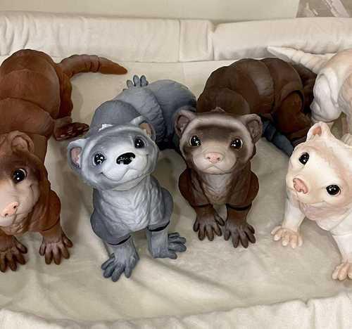 Хорёк. 3D печать. Ручная роспись