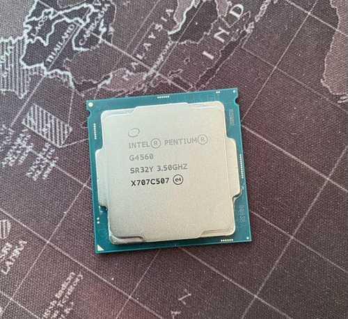 Intel Pentium G4560, LGA 1151+мать asrock H110mhdv