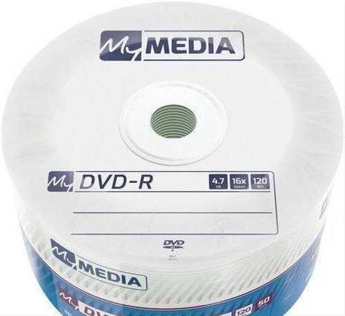 Оптический Диск DVD-R 4.7гб 16x, (50 штук)