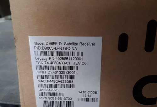 Cisco D9865 satellite receiver