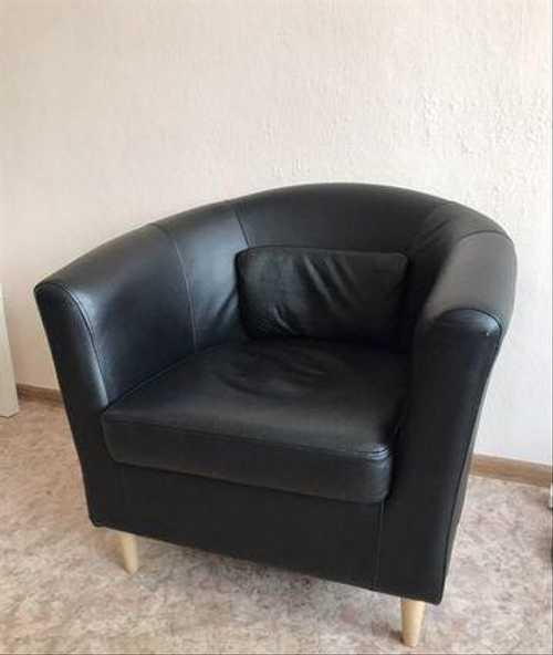 Кожаное кресло IKEA тульста
