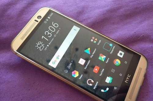 HTC One M9 золотистый