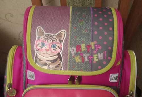 Каркасный ранец Mike&Mar "Котик в очках"
