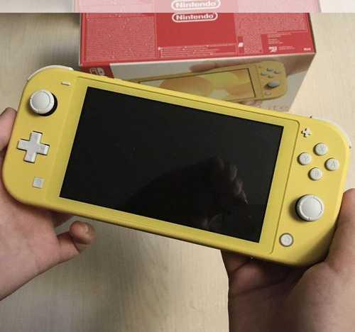 Nintendo Switch Lite прошитая, желтая