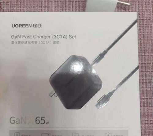 Сетевое зарядное устройство Ugreen 65w