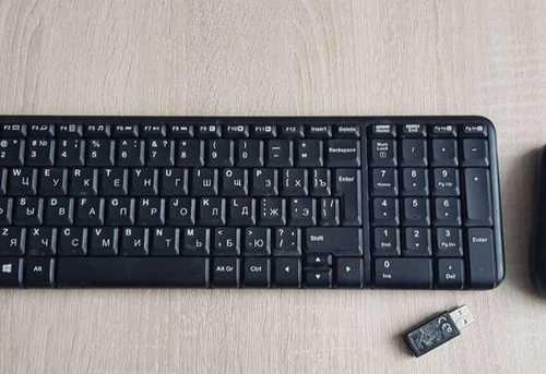 Клавиатура и мышь logitech