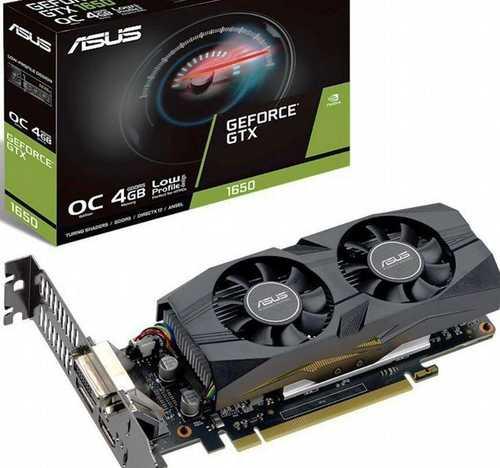 Видеокарта asus GTX1650-O4G-LP-BRK 4GB gddr5 128bit DVI hdmi DP RTL 10