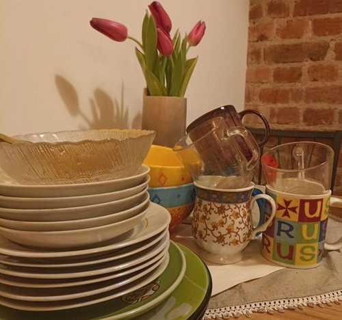 Набор столовой посуды для съёмной квартиры
