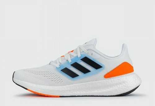 Кроссовки Adidas Pureboost 22 White Blue Orange