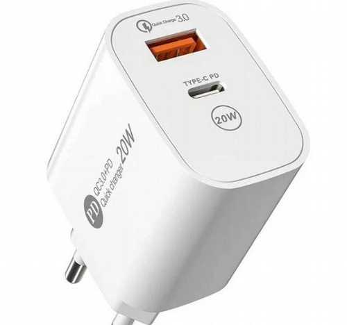 Зарядное устройство PD с USB, 20 Вт, Quick Charge