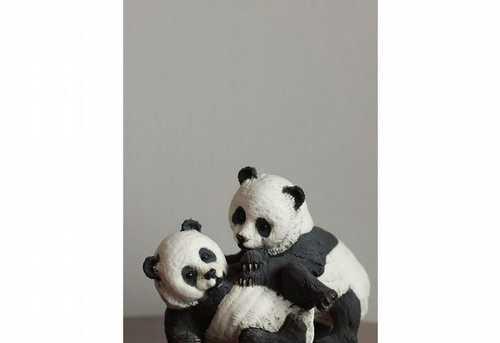 Каподимонте Две панды Фарфоровая статуэтка Italy