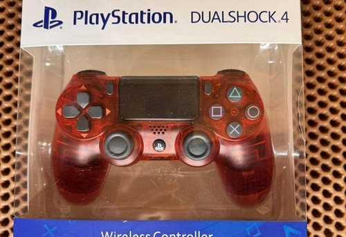 Геймпад для PS4 / пк DualShock 4 v2 Crystal Red