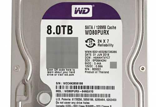 Жесткий диск Western Digital WD80purx 8Tb sataiii