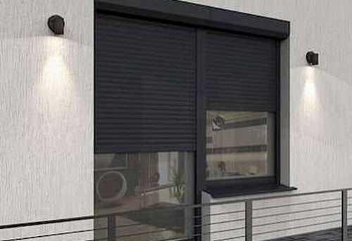 Рольставни на балкон (система окно + дверь) 1000x1