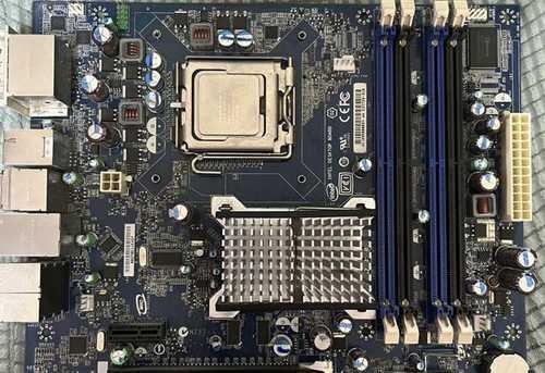 Материнская плата Intel DG45id + процессор