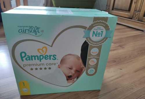 Памперсы Pampers premium care 1 (2-5кг) 136шт