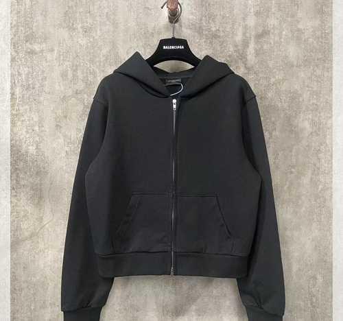 Зип худи Balenciaga 24SS Cropped Boxy Zip hoodie