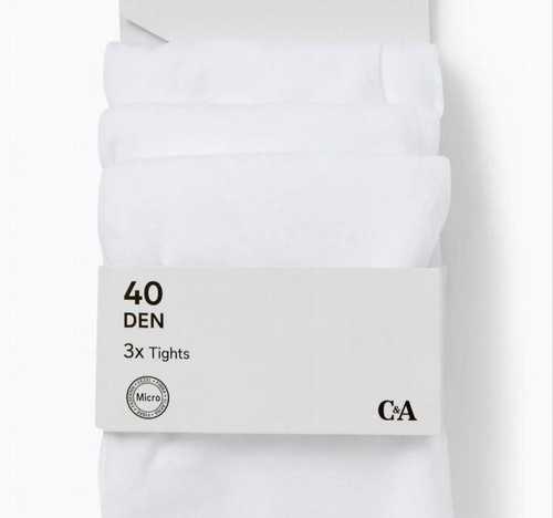 Колготки для девочки 110/116 40 дэн C&A